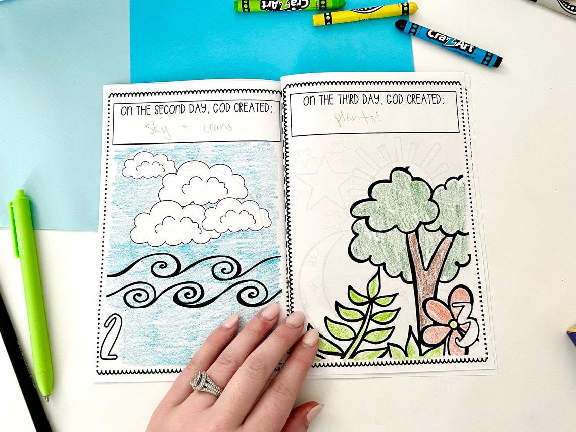 Creation Booklet // Printable Book About Creation Bible Story for ...