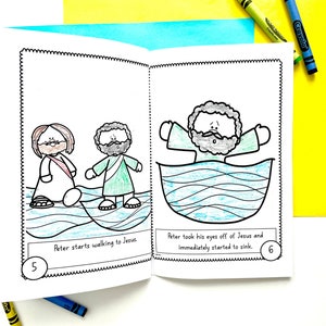 Jesus Walks on Water // Printable Book About Jesus' Miracle Walking on ...