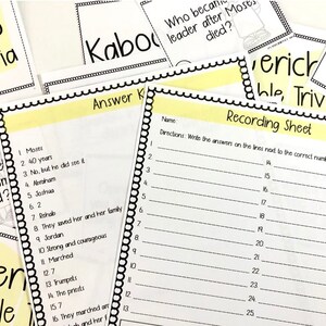 Kaboom! Bible Trivia Game for Battle of Jericho || Homeschool or Sunday ...