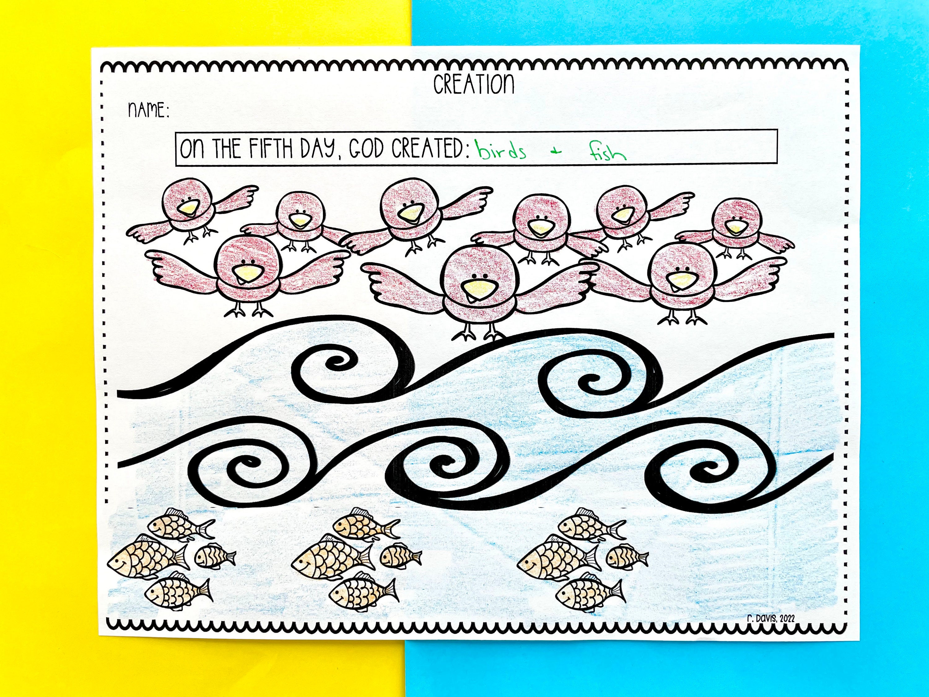 Fifth Day Of Creation Crafts