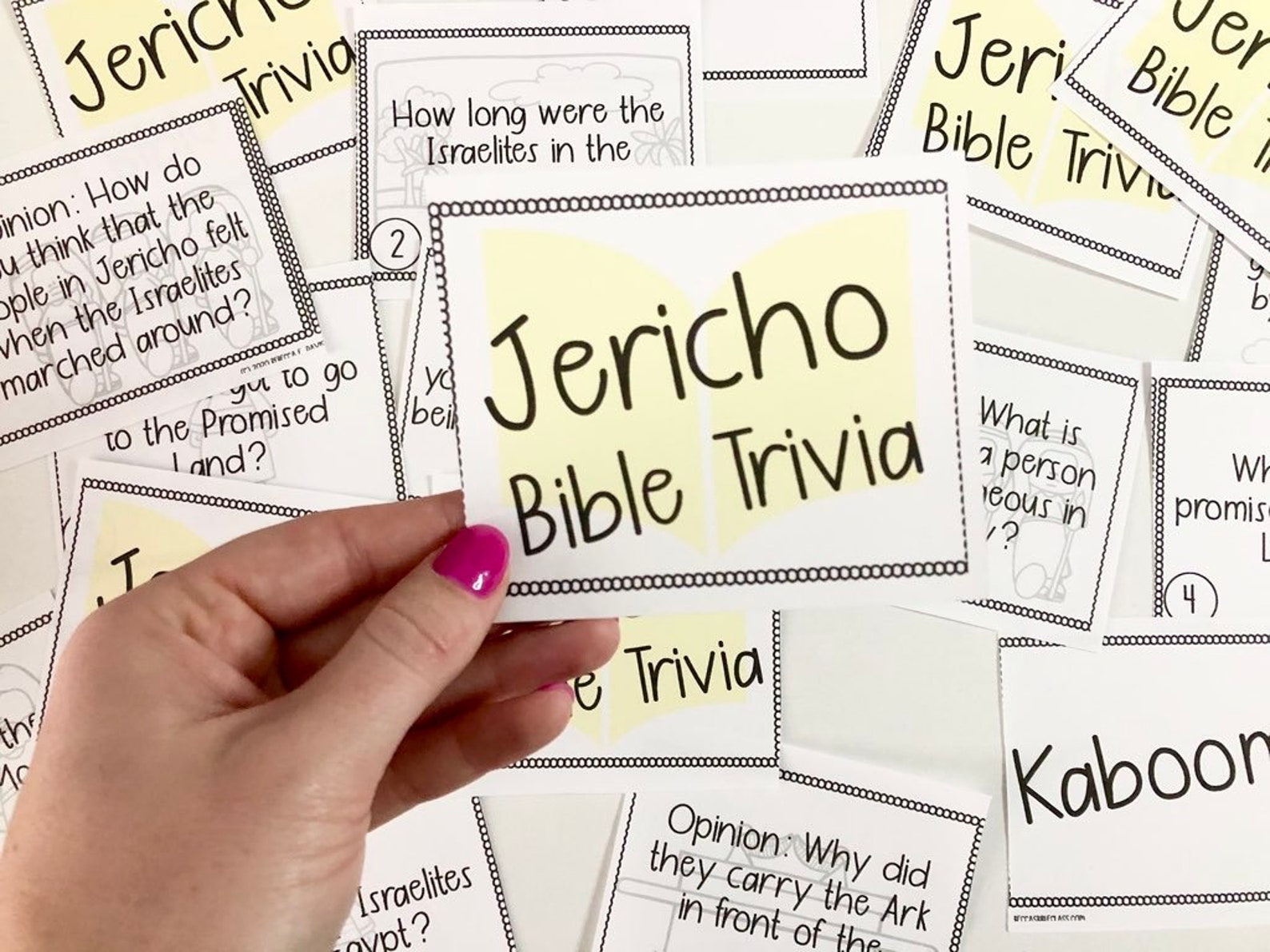 Kaboom! Bible Trivia Game for Battle of Jericho || Homeschool or Sunday ...