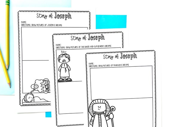 Joseph Bible Printables Christian Preschool Printables