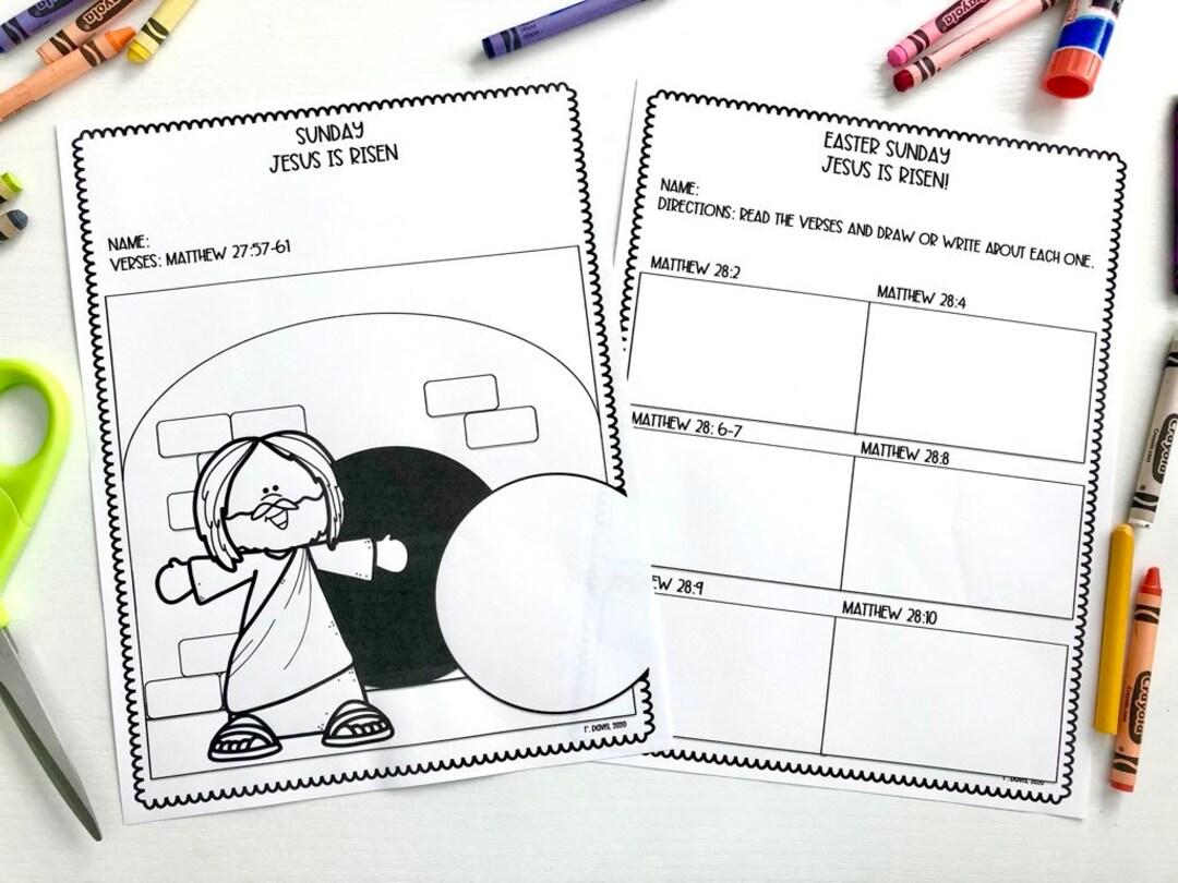 Easter + Holy Week Printable Activities and Coloring Sheets for Sunday ...