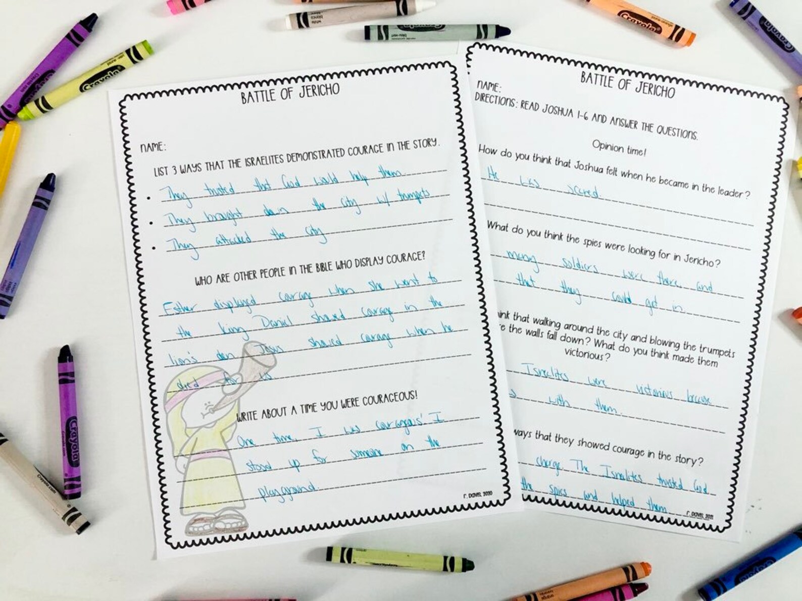 Battle of Jericho Printable Activity Sheets for Sunday School || Print ...