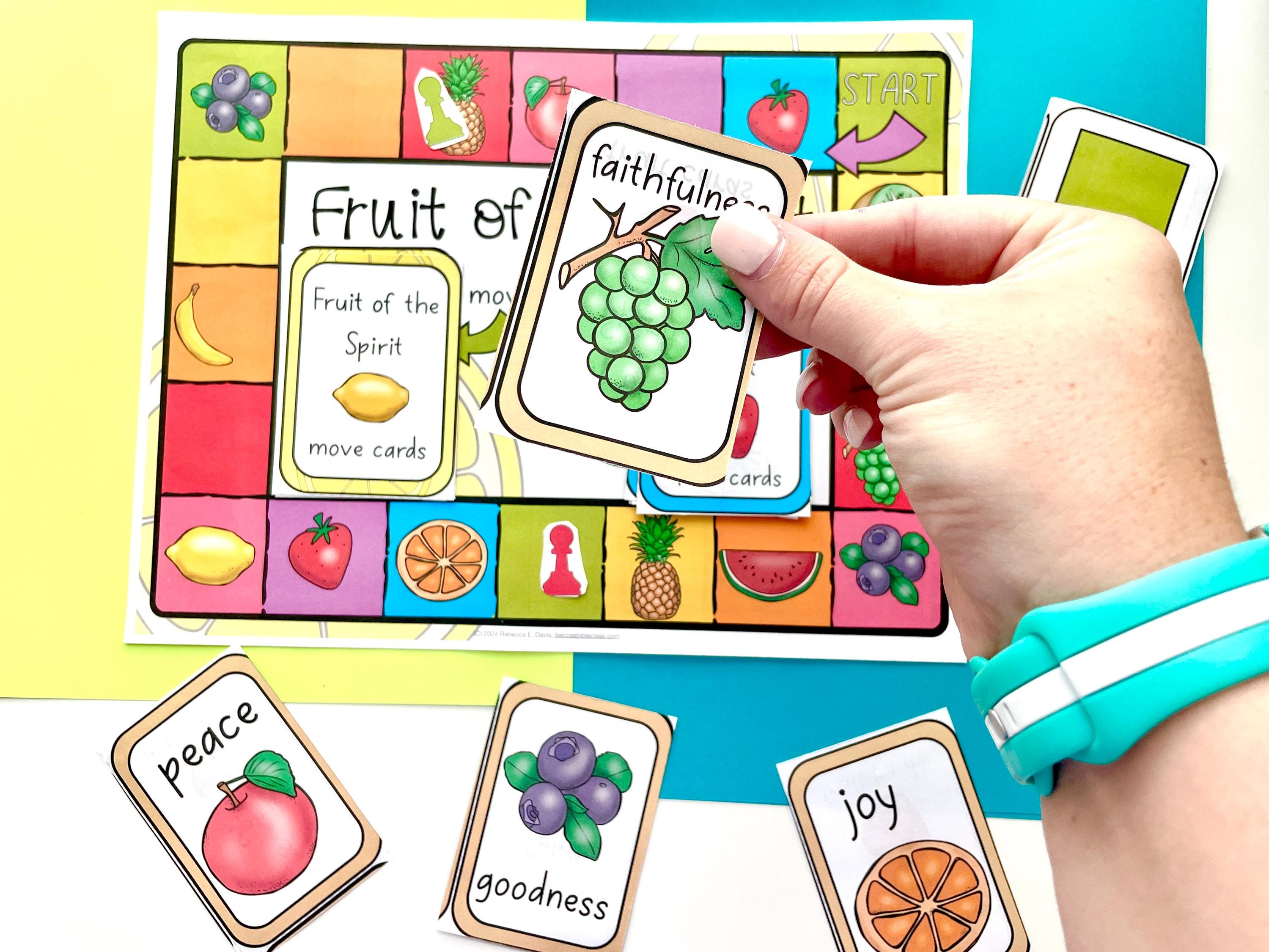 Fruit of the Spirit Printable Board Game for Sunday School or ...
