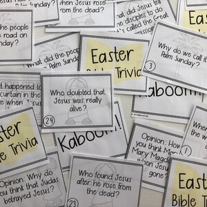 Kaboom! Bible Trivia Game for Easter + Holy Week || Homeschool or ...