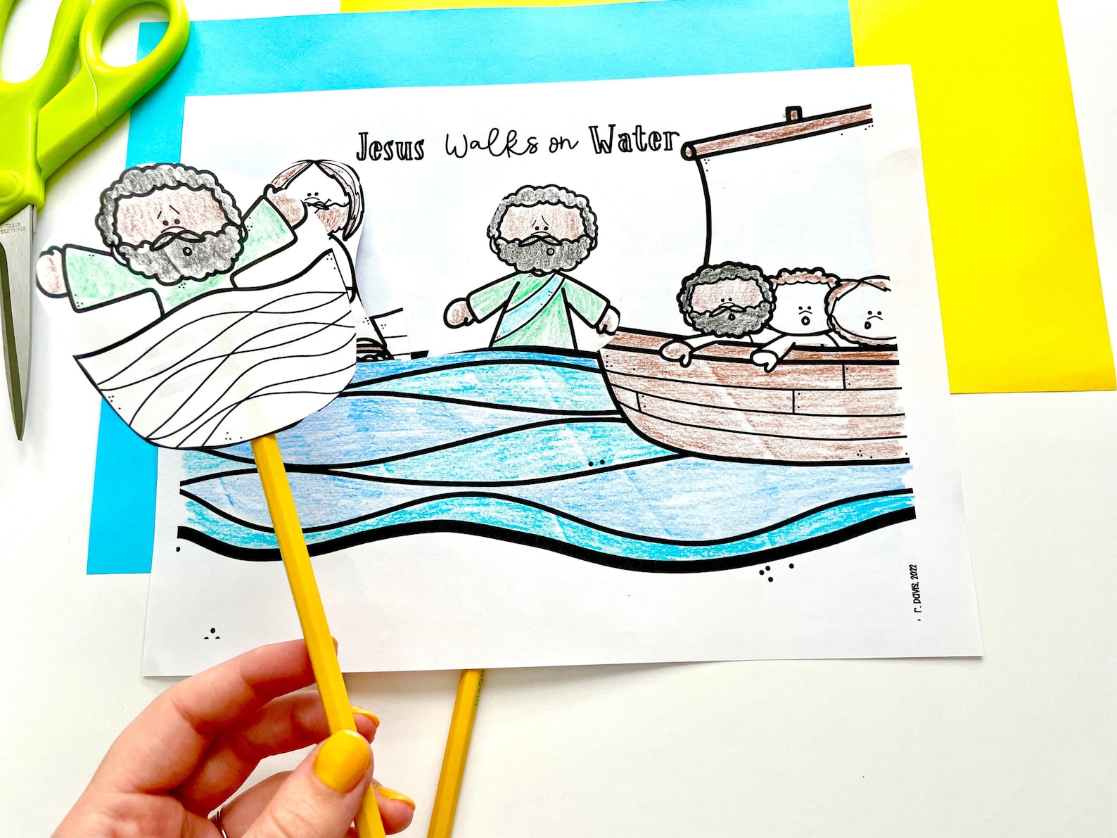 Jesus Walks on Water Object Lesson With Printable Activity Sheets ...