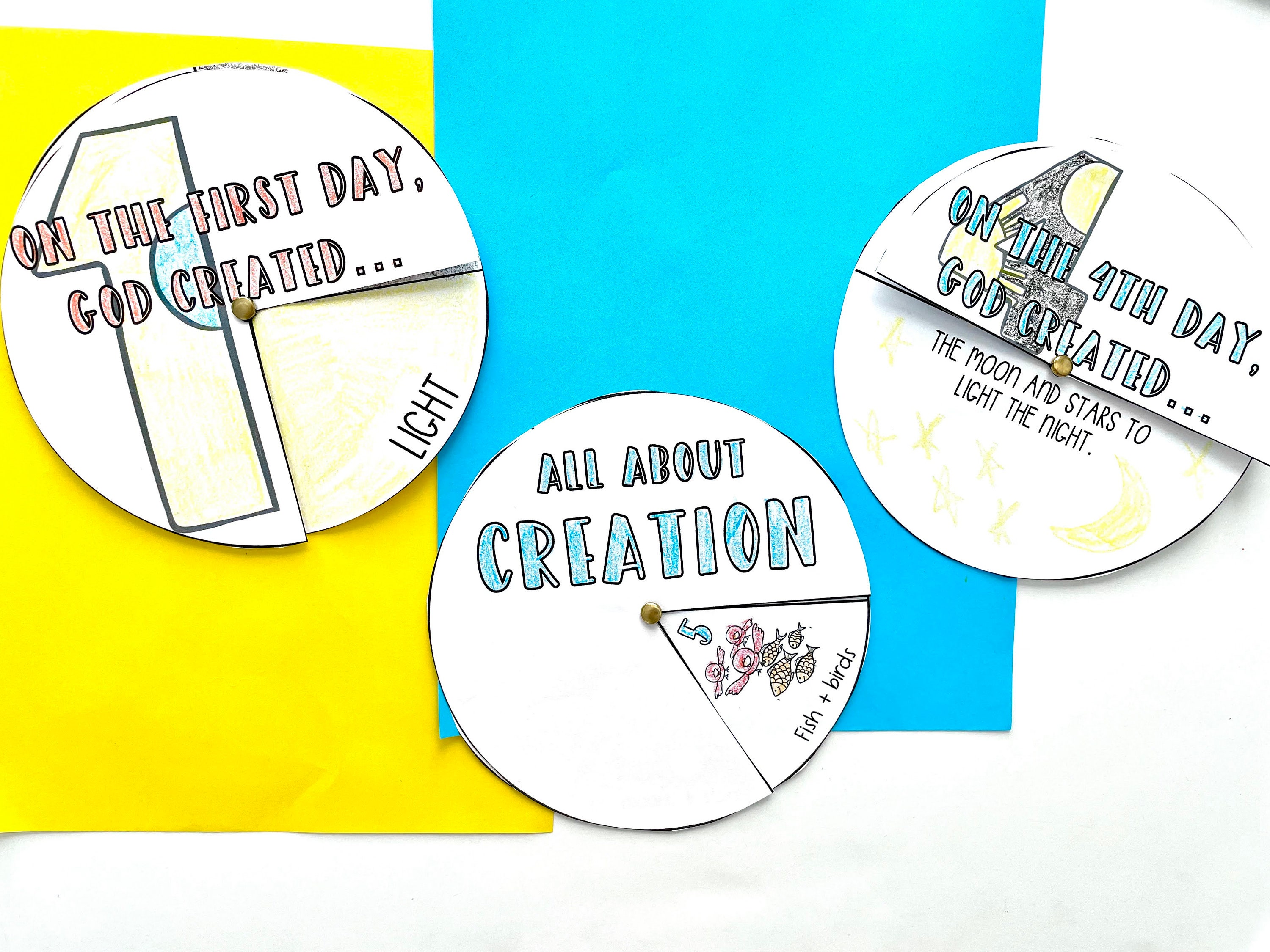 Creation Craft Set // Printable Bible Crafts About Creation for Sunday ...