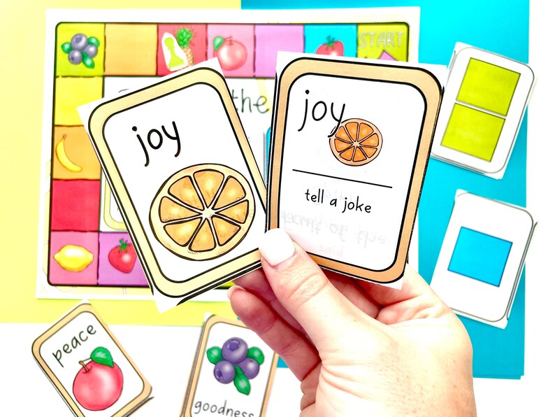 Fruit of the Spirit Printable Board Game for Sunday School or ...