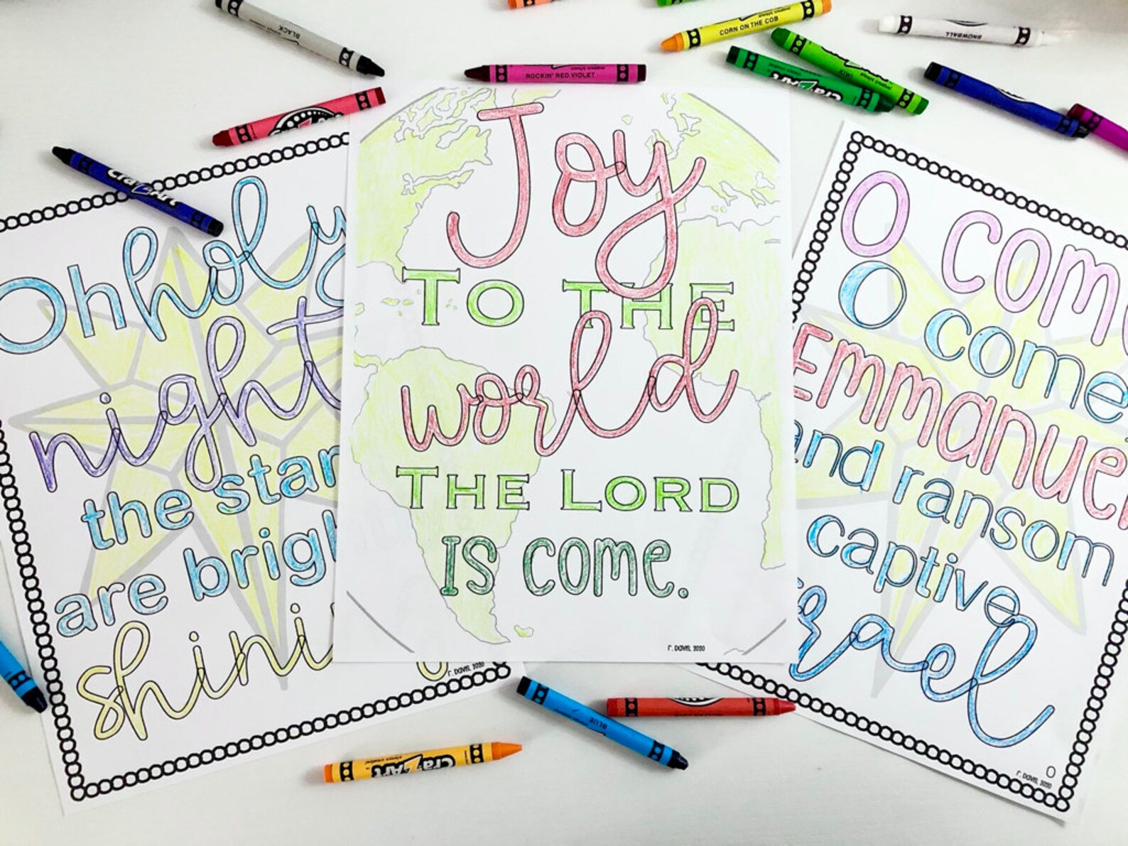 Christmas Song Coloring Sheets for Sacred Christmas Carols || Christmas ...