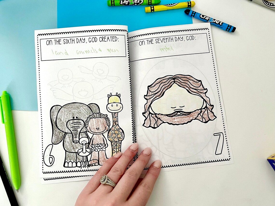 Creation Booklet // Printable Book About Creation Bible Story for ...