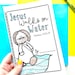 Jesus Walks on Water // Printable Book About Jesus' Miracle Walking on ...