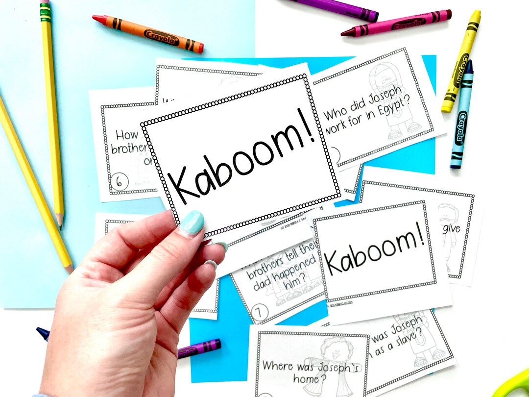 Kaboom! Bible Trivia Game for the Story of Joseph + Coat of Many Colors ...