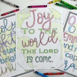 Christmas Song Coloring Sheets for Sacred Christmas Carols || Christmas ...