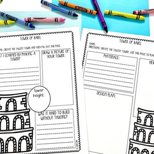 Tower of Babel Interactive Bible Lesson + Printable Activity Sheets ...