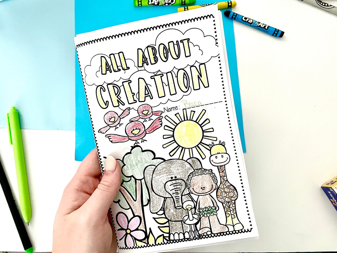 Creation Booklet // Printable Book About Creation Bible Story for ...