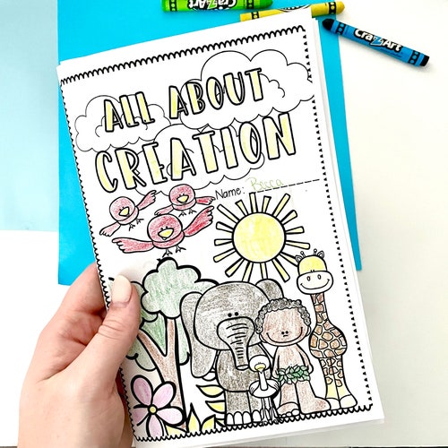 Creation Booklet // Printable Book About Creation Bible Story - Etsy