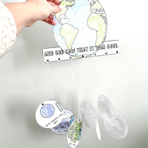 Creation Craft // Printable Bible Craft About Creation for Sunday ...