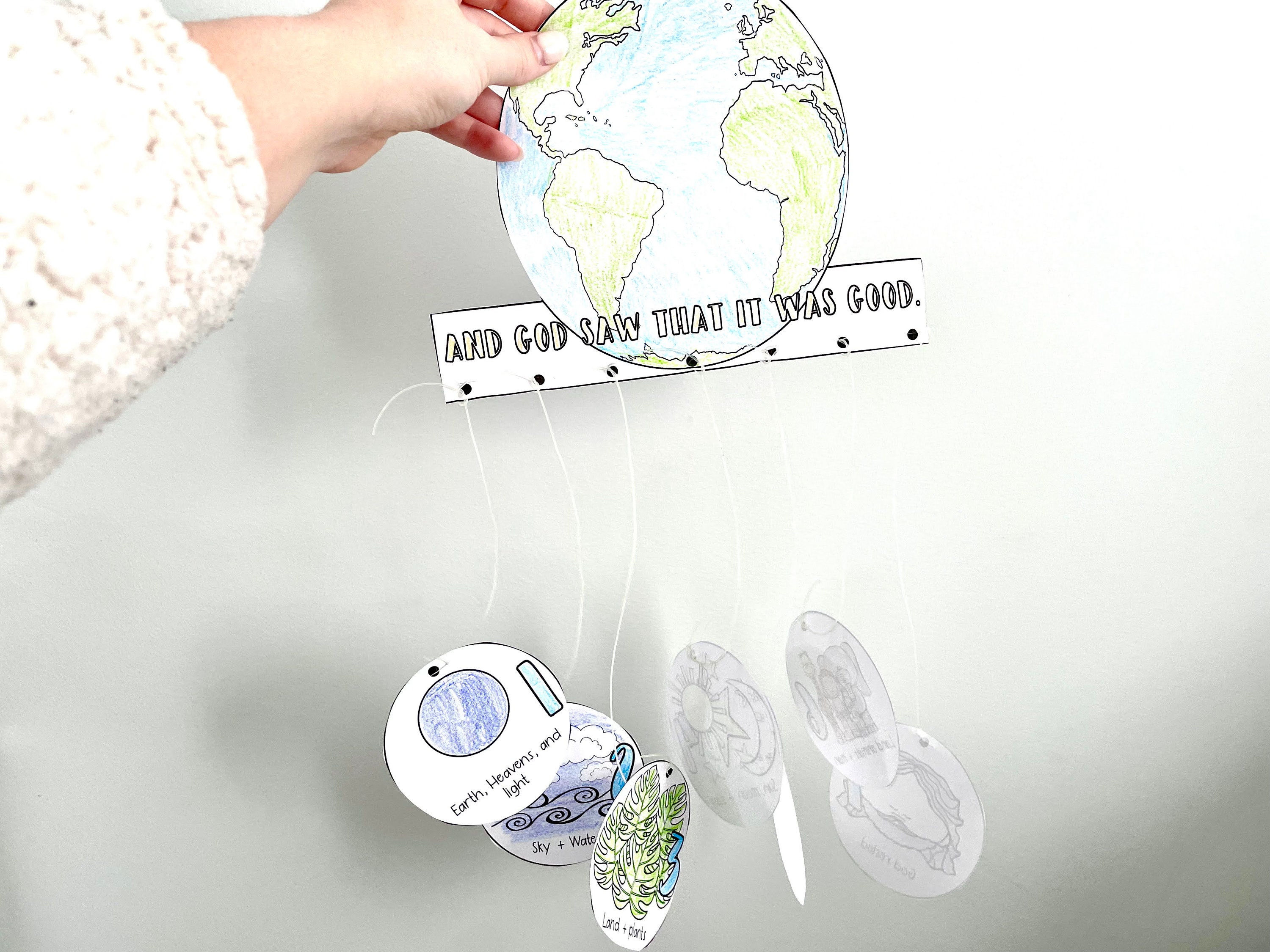 Creation Craft // Printable Bible Craft About Creation for Sunday ...