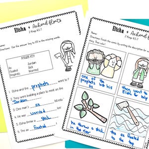 Elisha Axhead Floats Miracle STEAM Bible Lesson With Printables + Craft ...