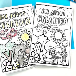 Creation Booklet // Printable Book About Creation Bible Story for ...