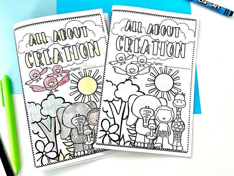 Creation Booklet // Printable Book About Creation Bible Story for ...