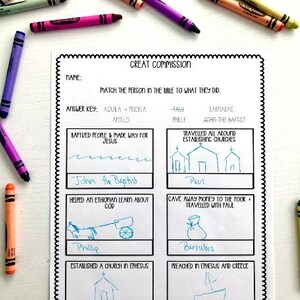 The Great Commission Bible Lesson for Upper Elementary Sunday School ...
