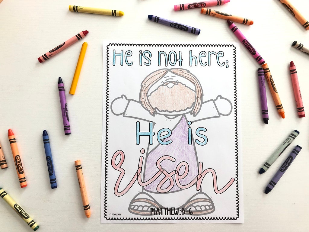 Bible Verse Coloring Sheets About Easter and Holy Week Coloring Sheets ...