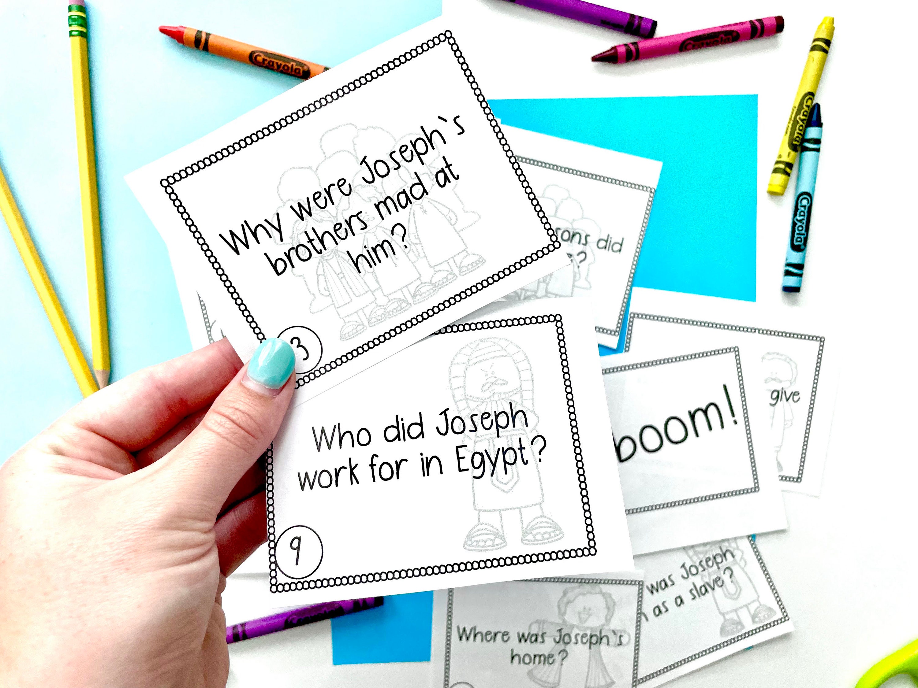 Kaboom! Bible Trivia Game for the Story of Joseph + Coat of Many Colors ...