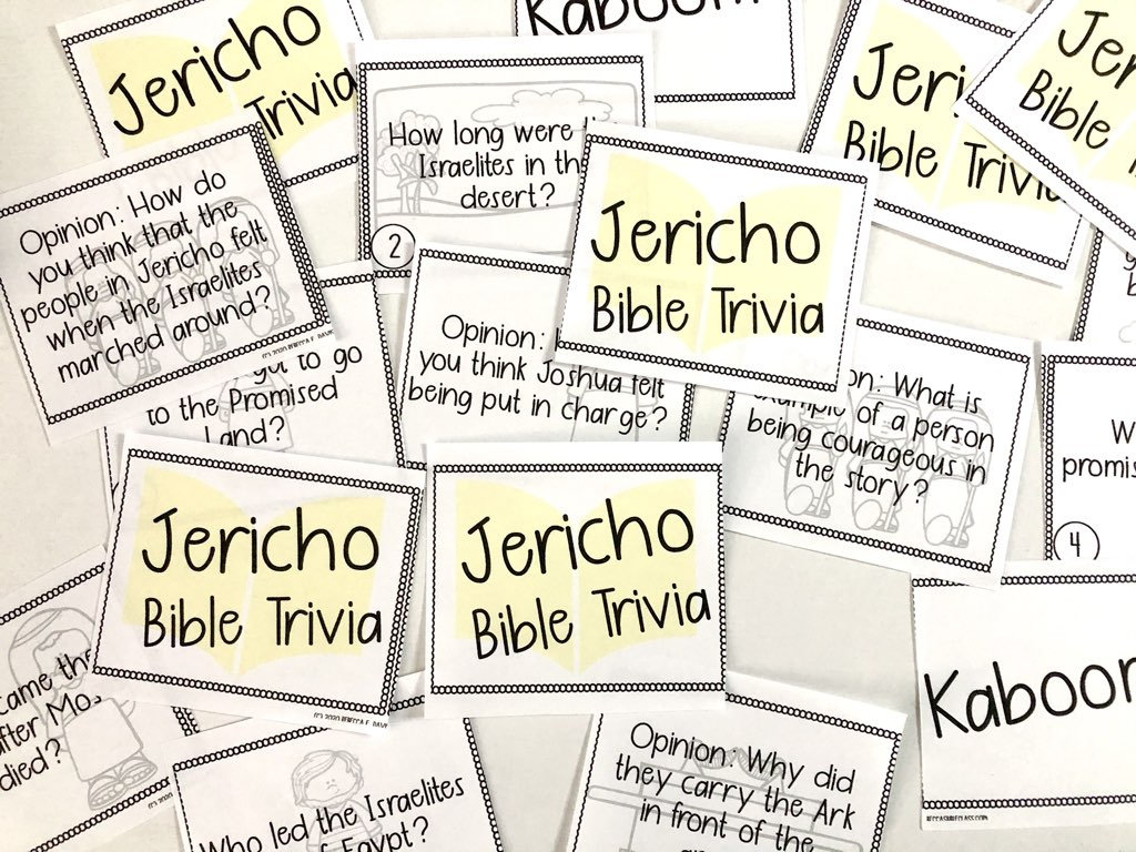 Kaboom! Bible Trivia Game for Battle of Jericho || Homeschool or Sunday ...