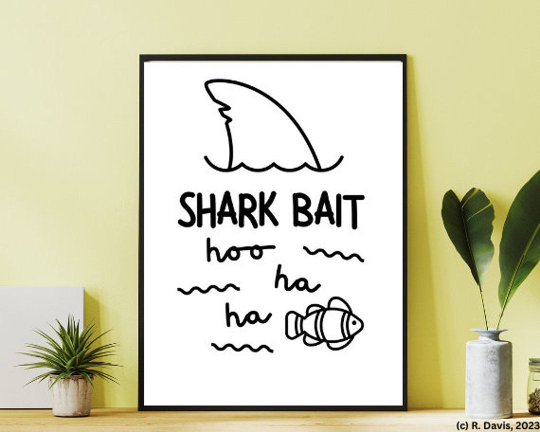 Shark Bait SVG Instant Download for T-shirts or Vinyl for Shark Week or ...