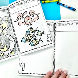 Creation Booklet // Printable Book About Creation Bible Story for ...