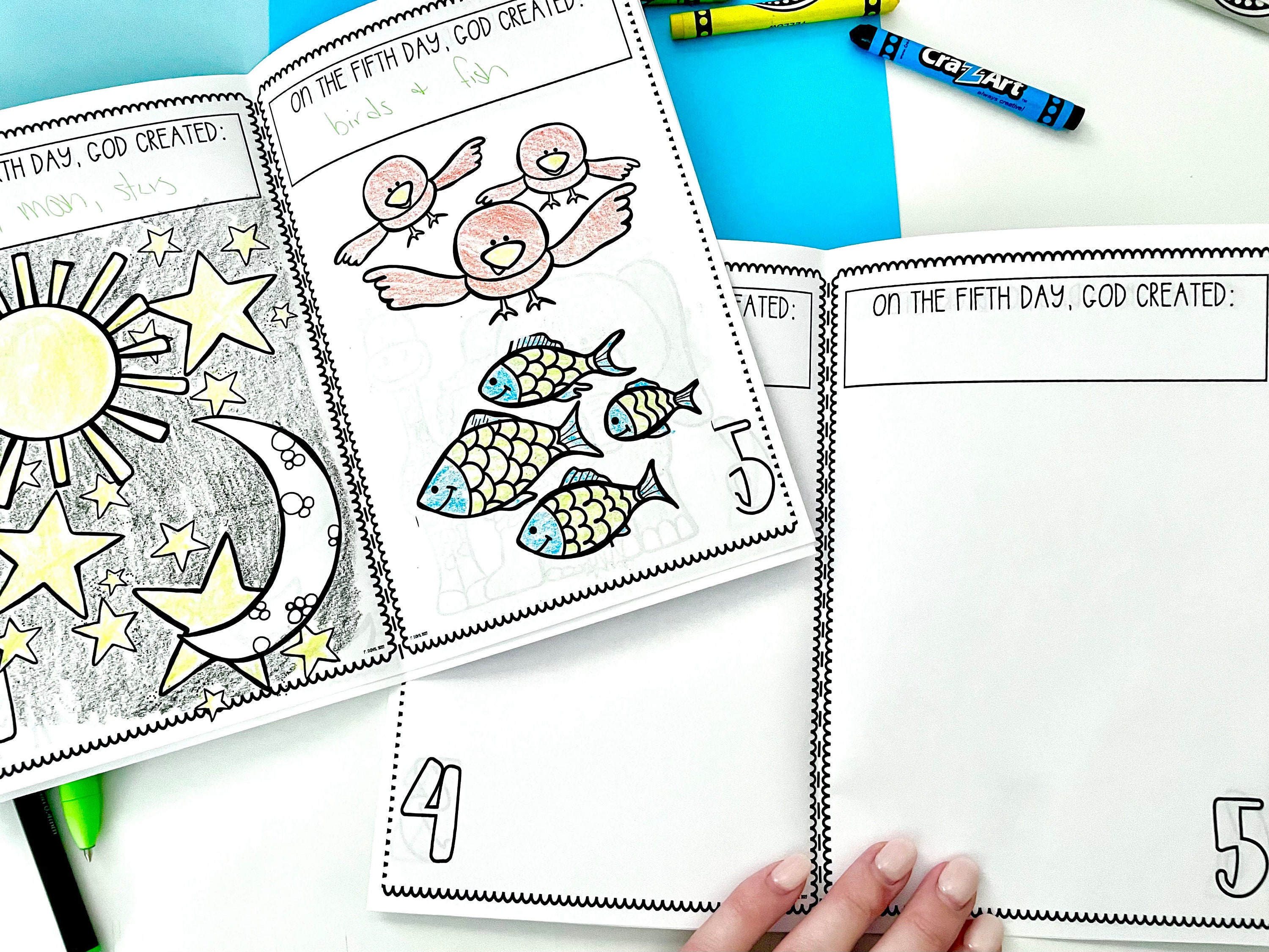 Creation Booklet // Printable Book About Creation Bible Story for ...