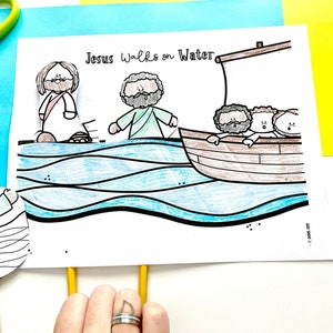 Jesus Walks on Water Object Lesson With Printable Activity Sheets ...