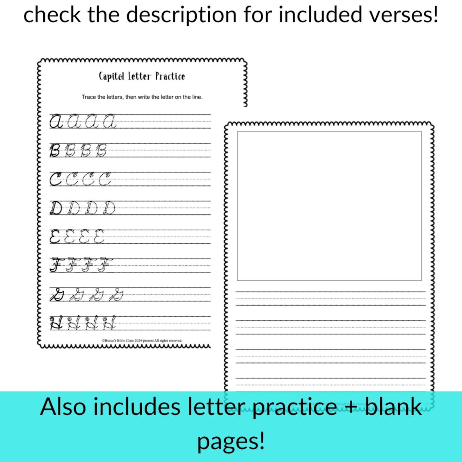 Verses About Forgiveness Cursive Bible Based Handwriting Practice for ...