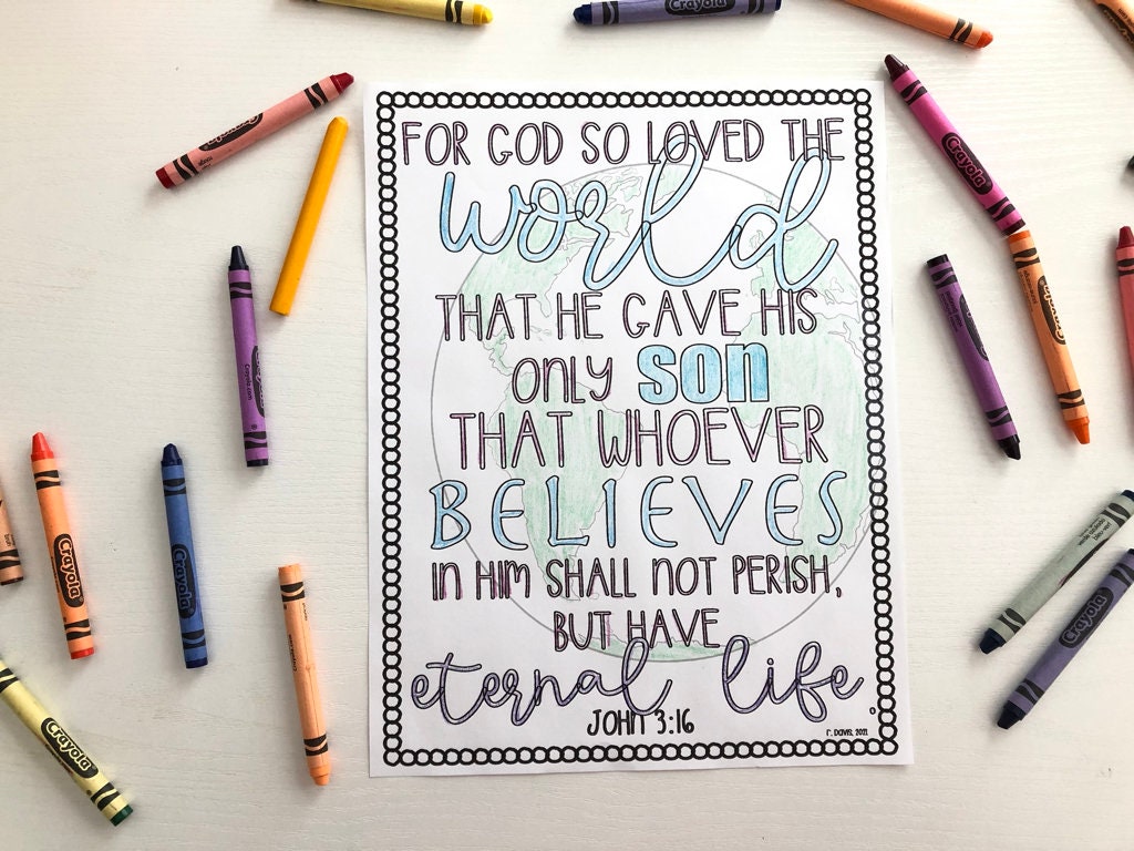 Bible Verse Coloring Sheets About Easter and Holy Week Coloring Sheets ...