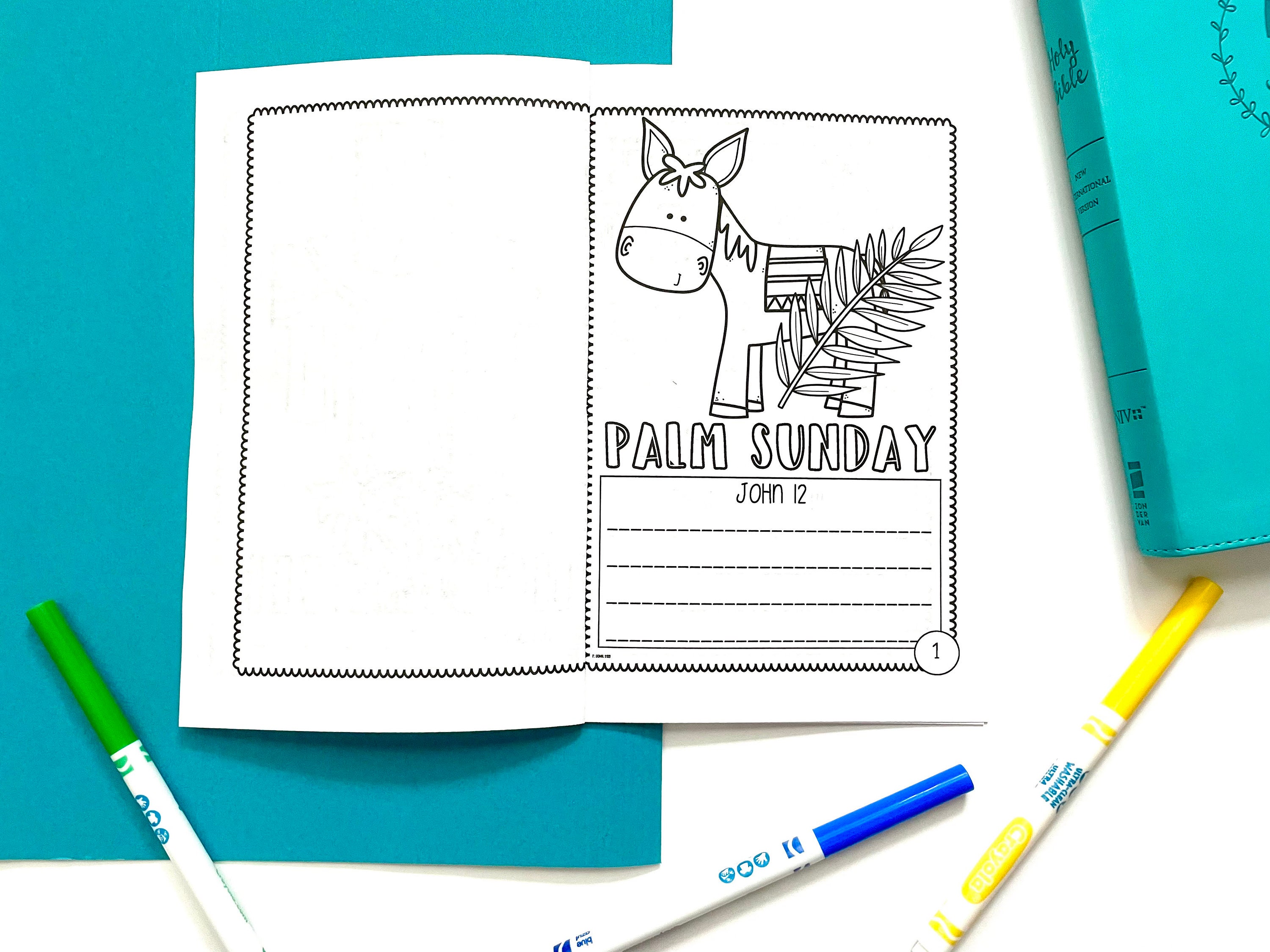 Holy Week Booklet // Printable Book About Easter Sunday, Palm Sunday ...