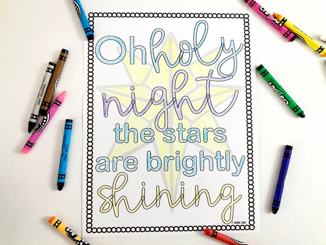 Christmas Song Coloring Sheets for Sacred Christmas Carols || Christmas ...