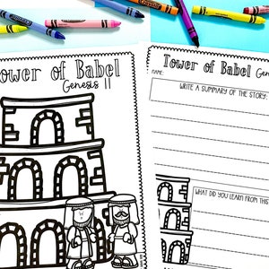 Tower of Babel Interactive Bible Lesson + Printable Activity Sheets ...