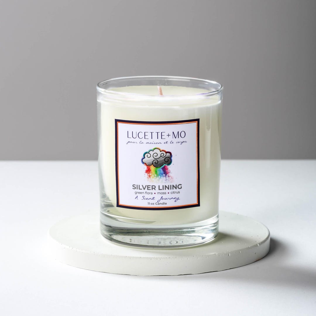 Silverlining Candle – Green Flora, Citrus & Moss | 11oz Luxury Coconut ...