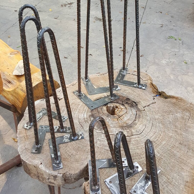 Pin Legs Made From 1/2 Inch Rebar. These Rustic Style Pin Legs - Etsy