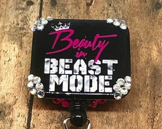Beauty in Beast Mode , Cute Nurses ID Badges Reel , Retractable Unique ...