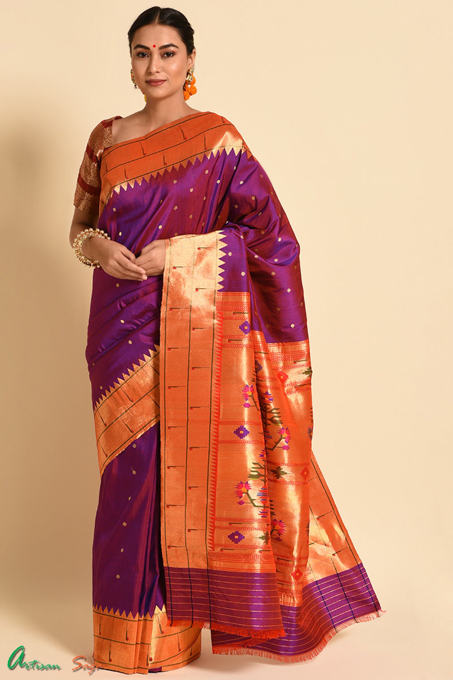 Silk Paithani Saree - Etsy