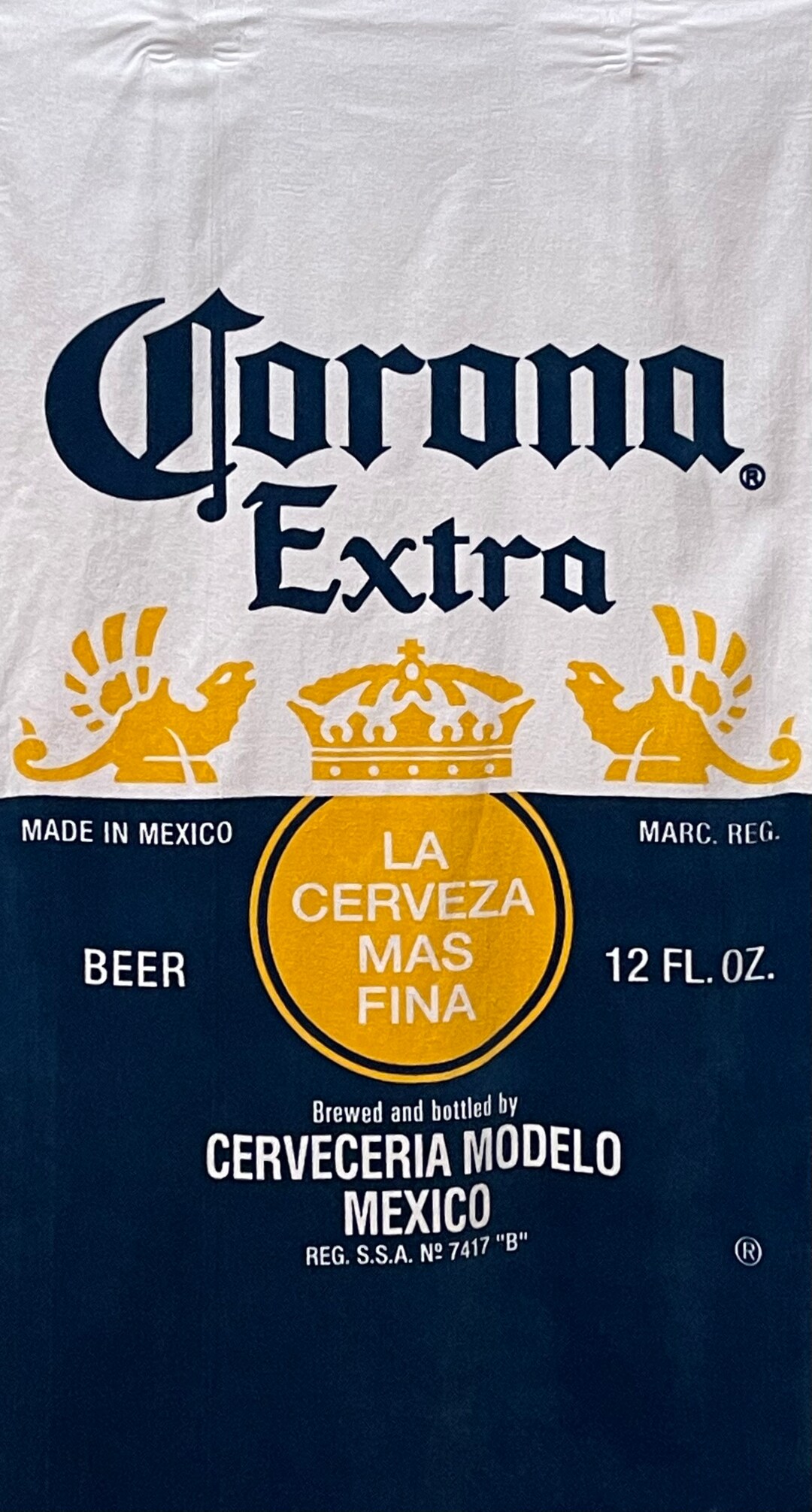 Corona Extra Beer Label Beach Towel - Etsy