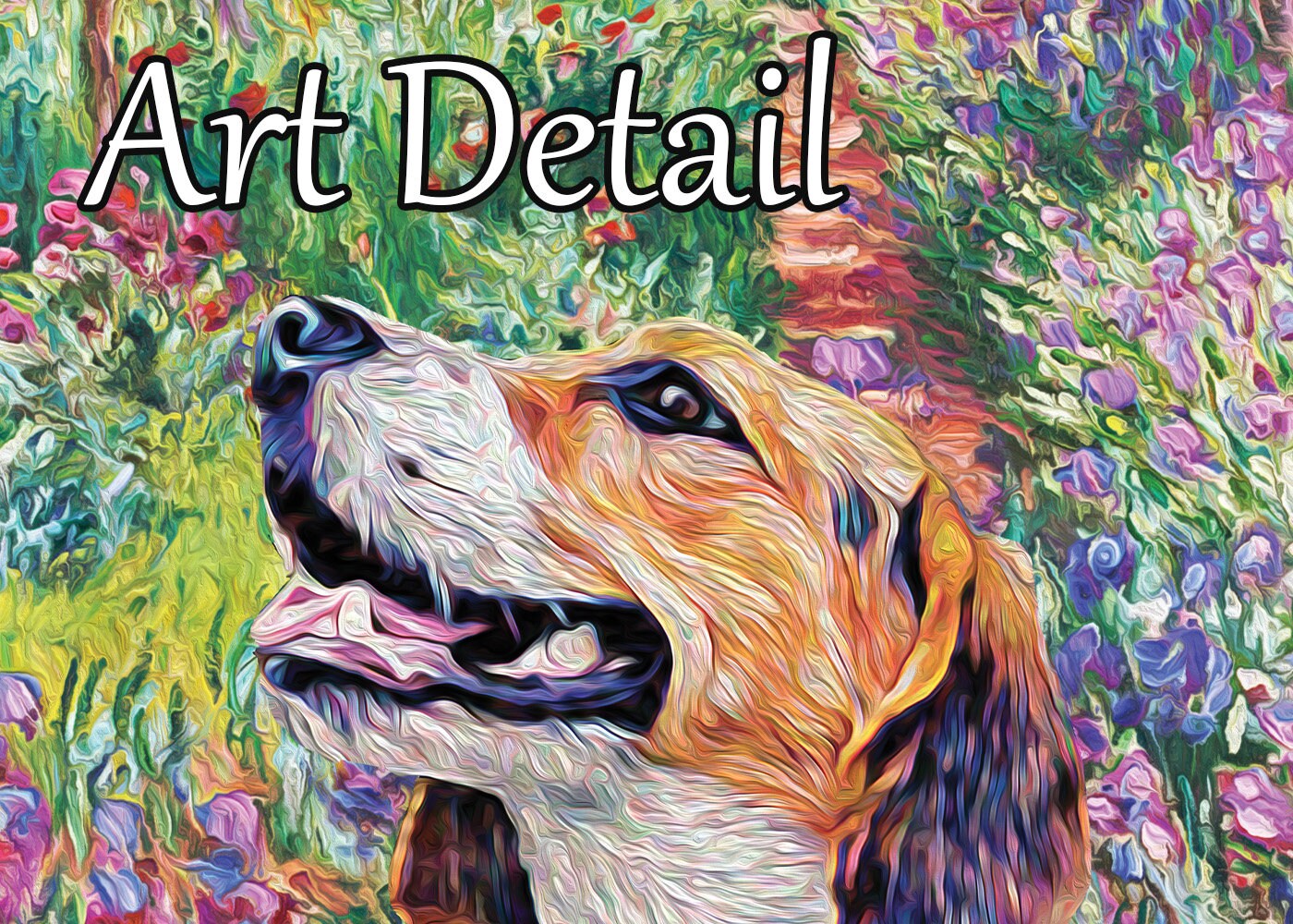 Monet Dog Tote Bag Claude Monet Artists Garden Tote - Etsy