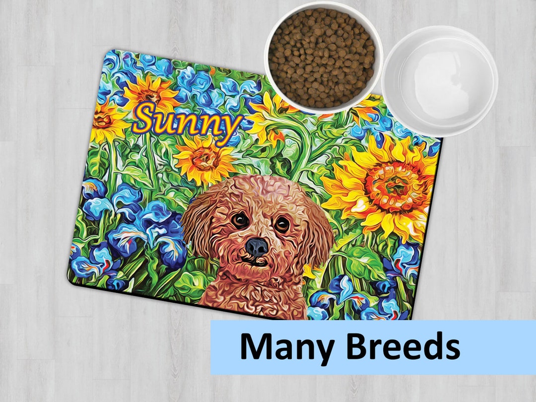 Personalized Dog Placemat, Custom Dog Feeding Mat, Dog Place Mat, Pet ...