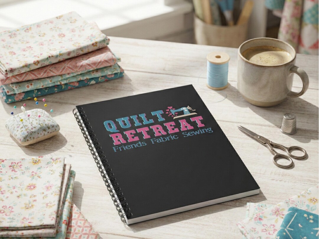 Quilt Retreat Spiral Notebook: Sewing Project Planner 6x8 - Etsy