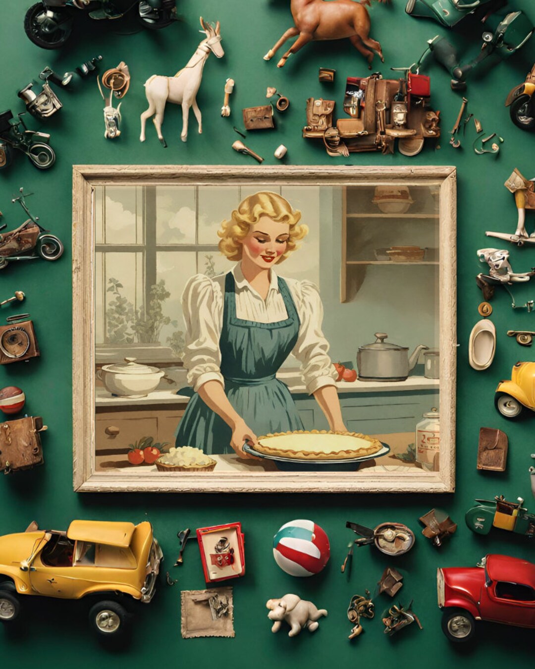 Retro Pinup Puzzle, American Made, Classic Vintage rosemary Pinup ...