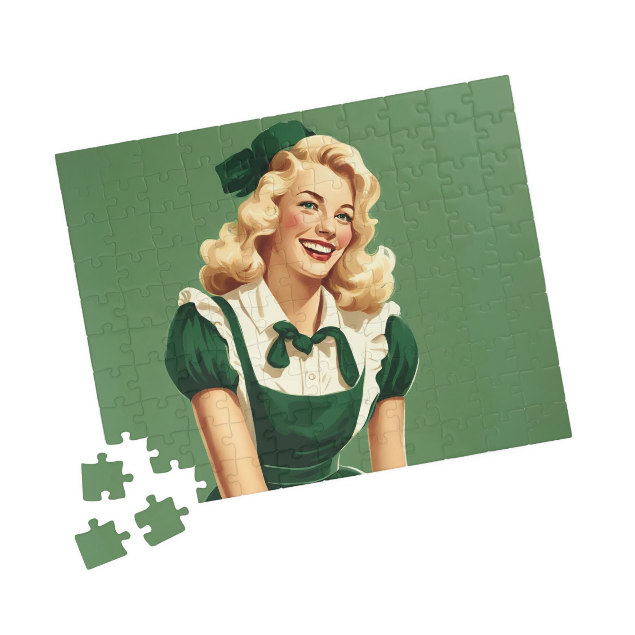 Retro Pinup Puzzle, American Made, Classic Vintage rosemary Pinup ...