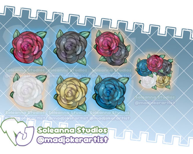 Rose Badges for Twitch | Twitch Channel Badge Icon | Twitch Emotes ...